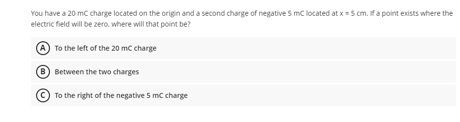 Solved You have a 20mc charge located on the origin and a | Chegg.com