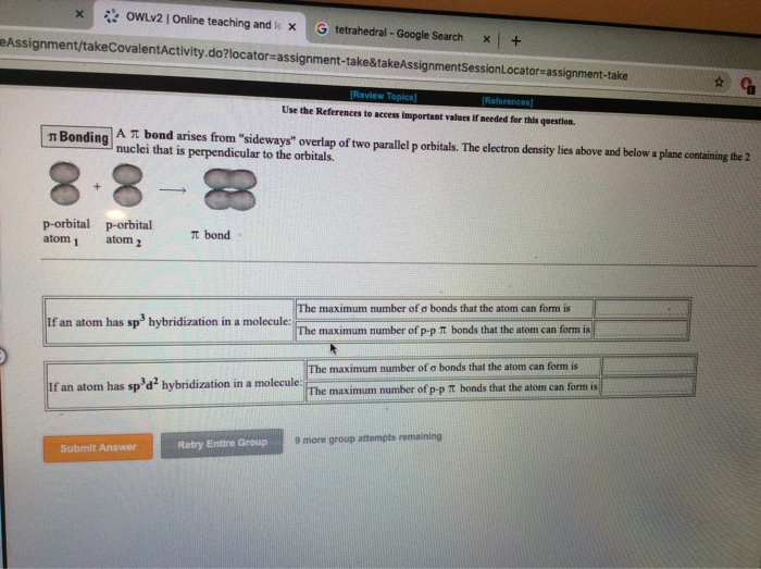 T Bonding A Tt bond arises from "sideways" overlap of | Chegg.com