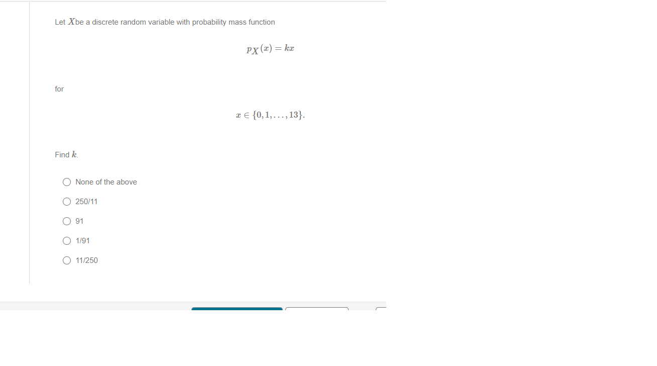 Solved Let Xbe a discrete random variable with probability | Chegg.com