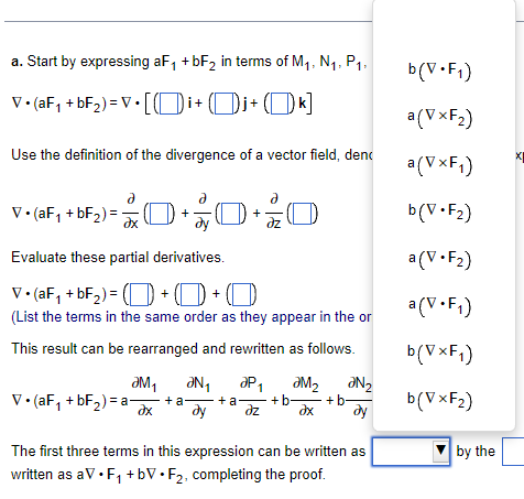 Solved Let F1=M1i+N1j+P1k and F2=M2i+N2j+P2k be | Chegg.com