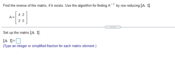 Solved Find the inverse of the matrix, if it exists. Use the | Chegg.com