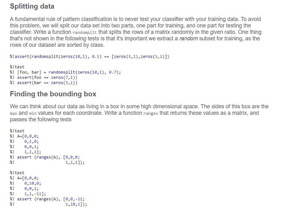Solved Programming in Octave or Matlab, the files just have | Chegg.com
