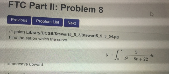 Solved Ftc Part I Problem 7 Previous Problem List Next 1