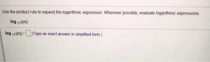 Solved Use the product rule to expand the logarthmic | Chegg.com