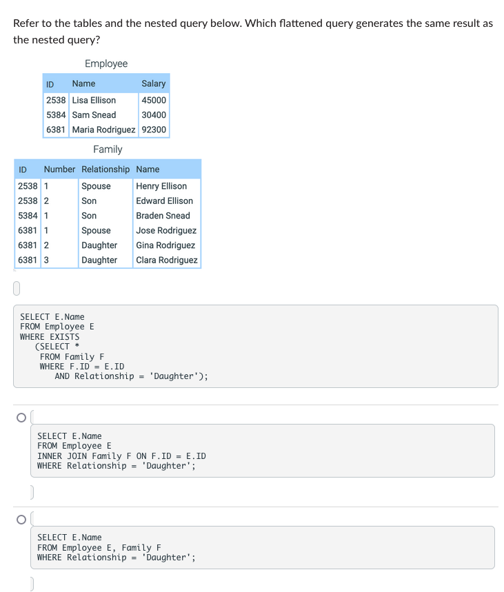 Solved Refer To The Product Table How Many Rows Appear In
