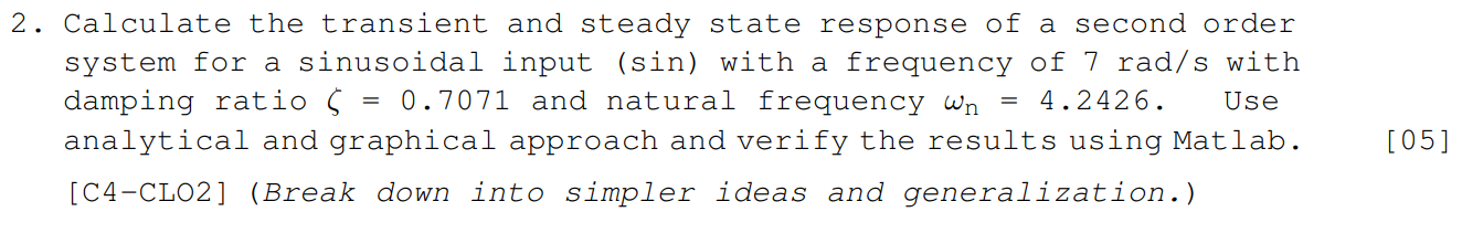 Solved - Calculate the transient and steady state response | Chegg.com