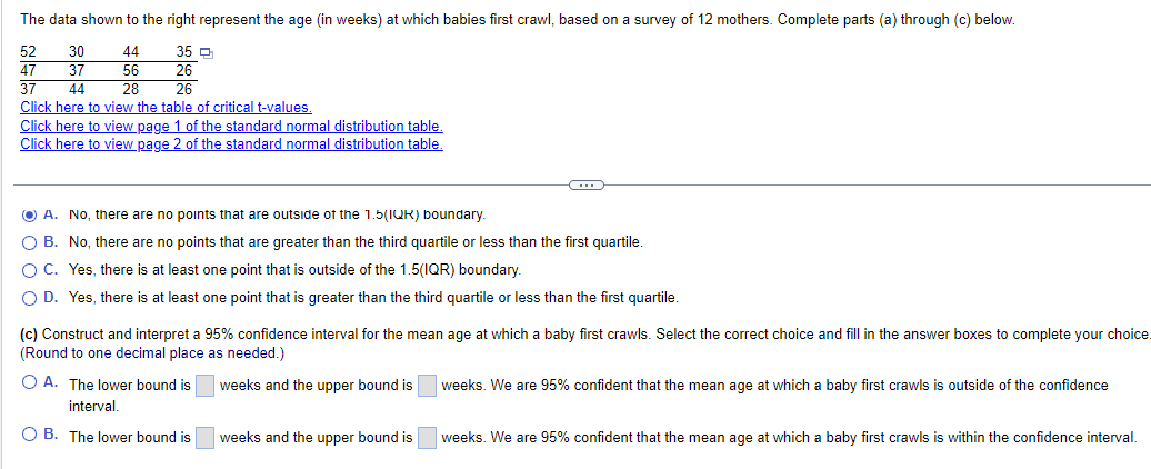 Solved Click here to view the table of critical t-values. | Chegg.com