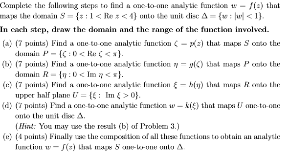 Solved Complete the following steps to find a one-to-one | Chegg.com