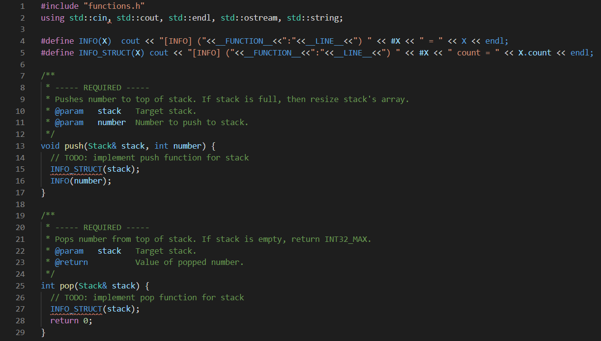 Solved 1 2 3 #ifndef STACK_H #define STACK_H 4 5 #include | Chegg.com