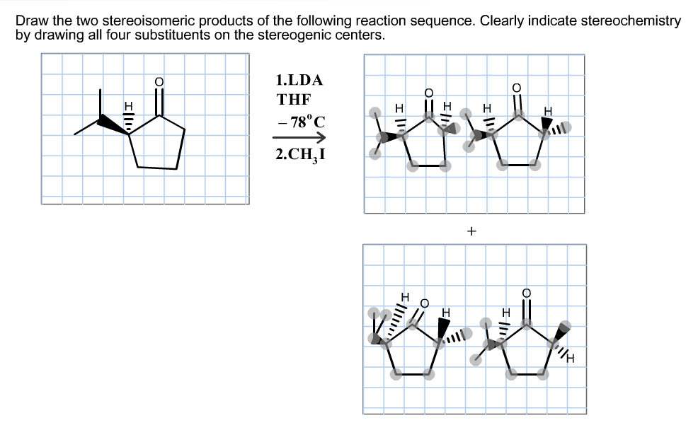 Solved Draw the two stereoisomeric products of the following | Chegg.com