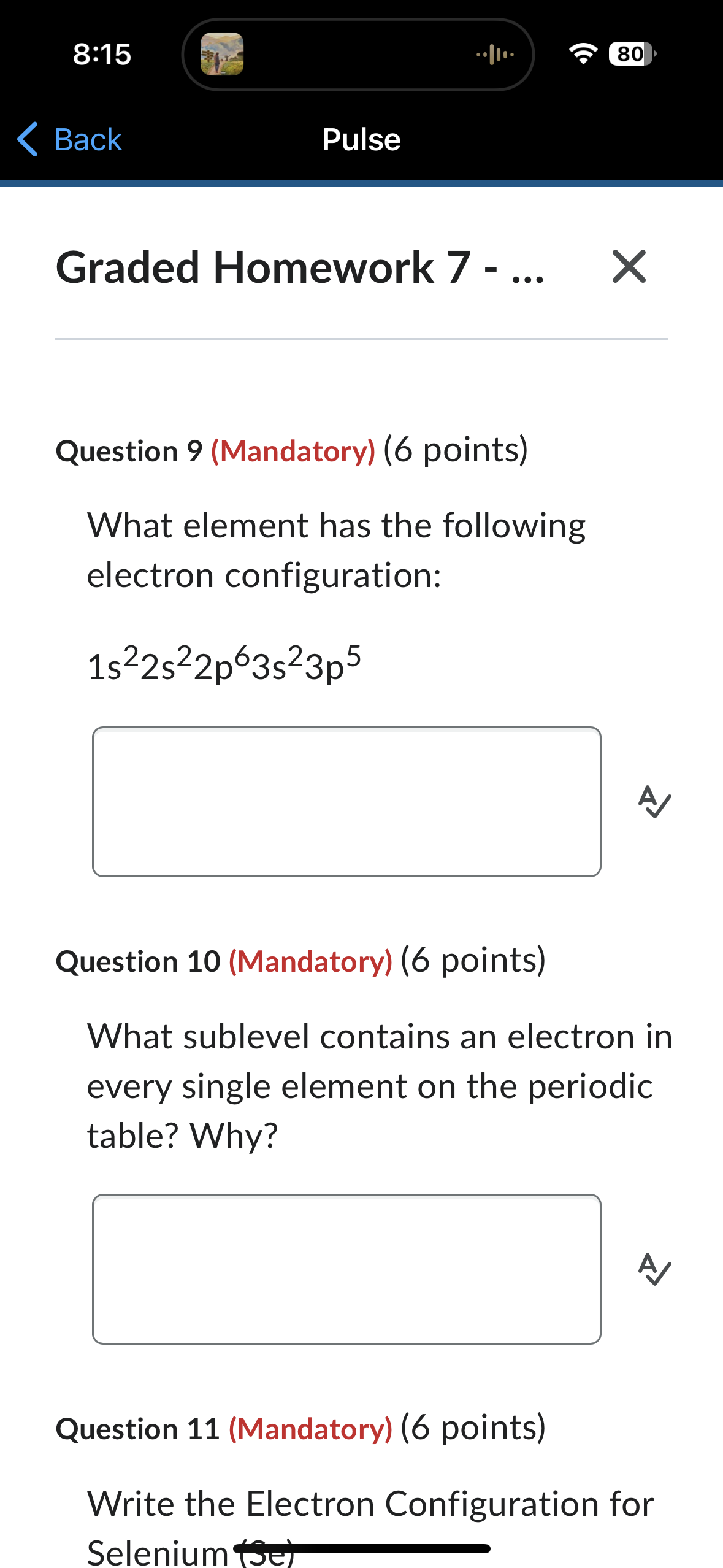 Solved What element has the following electron | Chegg.com