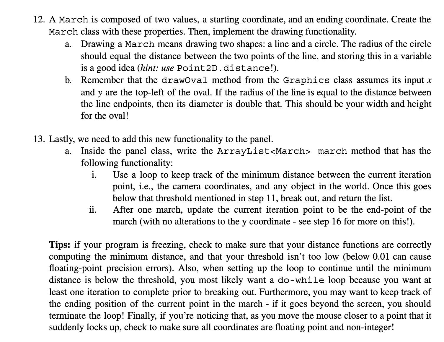 RaymarcherRunner.java1 usage Qoverride public void | Chegg.com