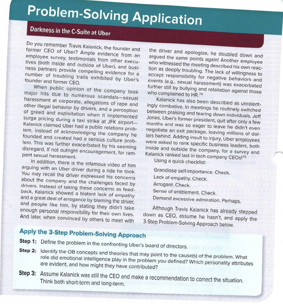 Solved Problem Solving Application Darkness in the C-Suite | Chegg.com