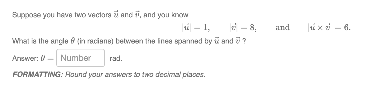 Solved Suppose you have two vectors u and v, and you know | Chegg.com