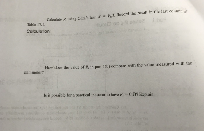 Solved PROCEDURE Part 1 Series R-L dc Circuit Construct the | Chegg.com