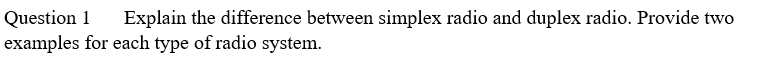 Solved Question 1 Explain the difference between simplex | Chegg.com