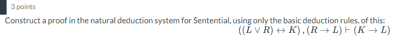 Construct a proof in the natural deduction system for | Chegg.com