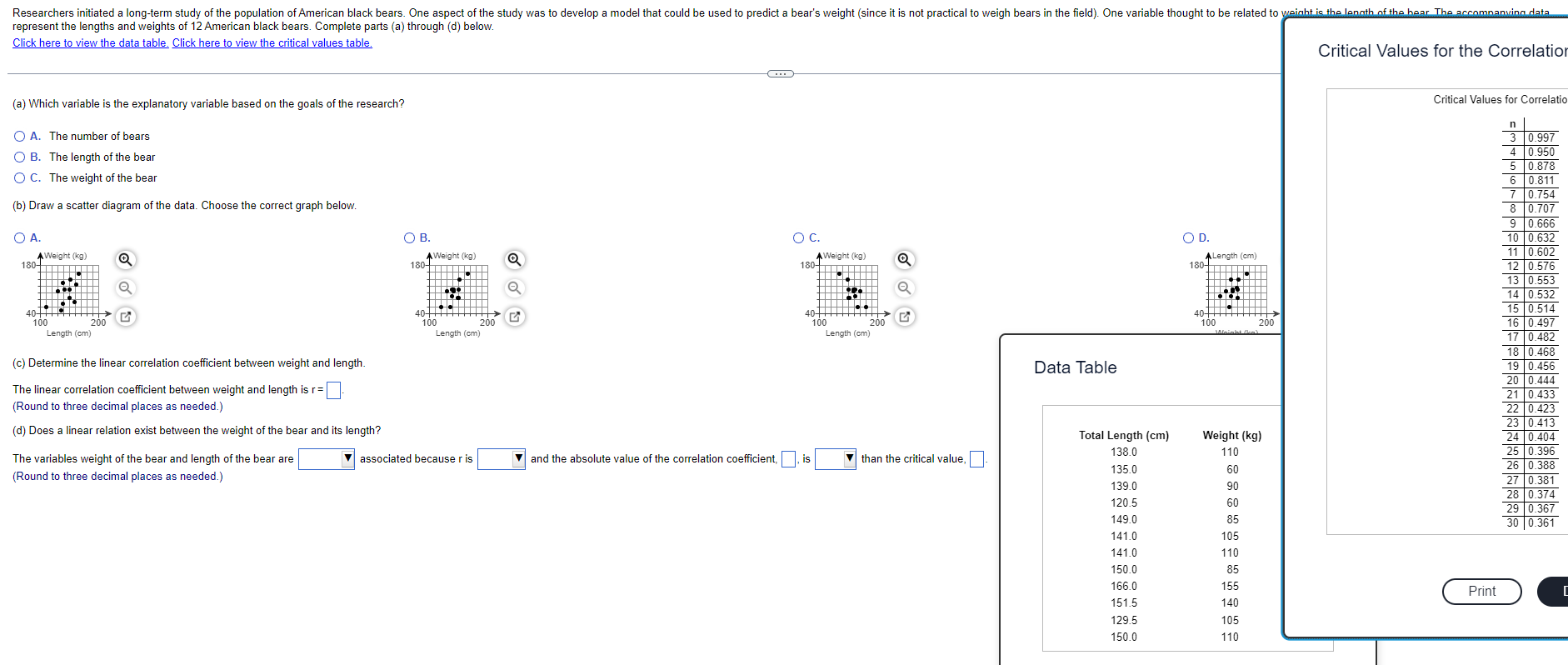 Solved Researchers initiated a long-term study of the | Chegg.com