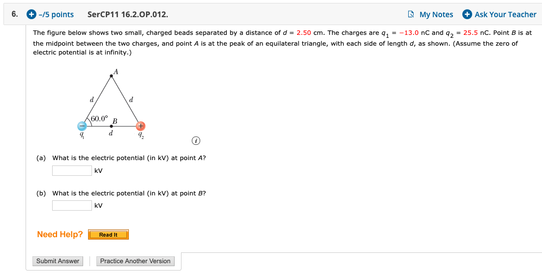 Solved 6 5 Points Sercp11 162op012 My Notes Ask