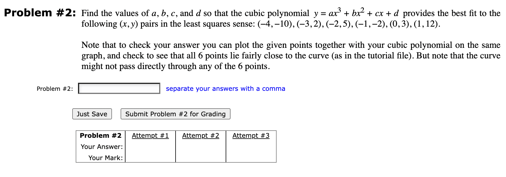 Solved 2: Find the values of a,b,c, and d so that the cubic | Chegg.com