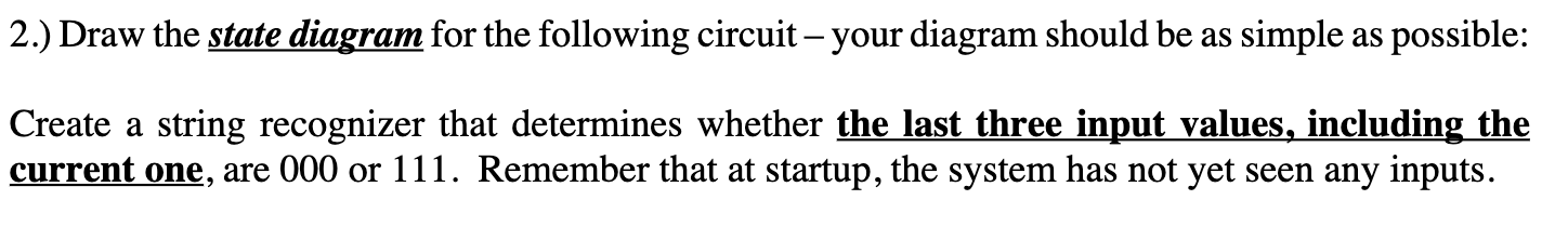 Solved Create a string recognizer that determines whether | Chegg.com