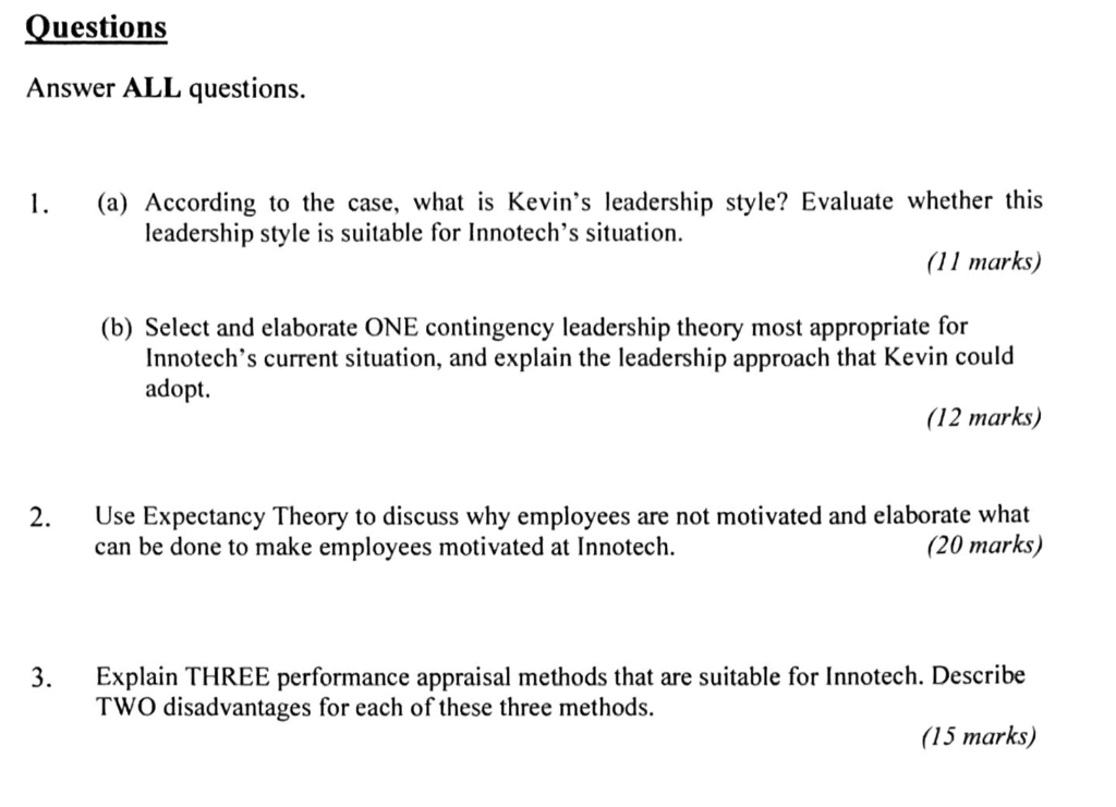 Solved Case Study Read the case below and answer ALL | Chegg.com