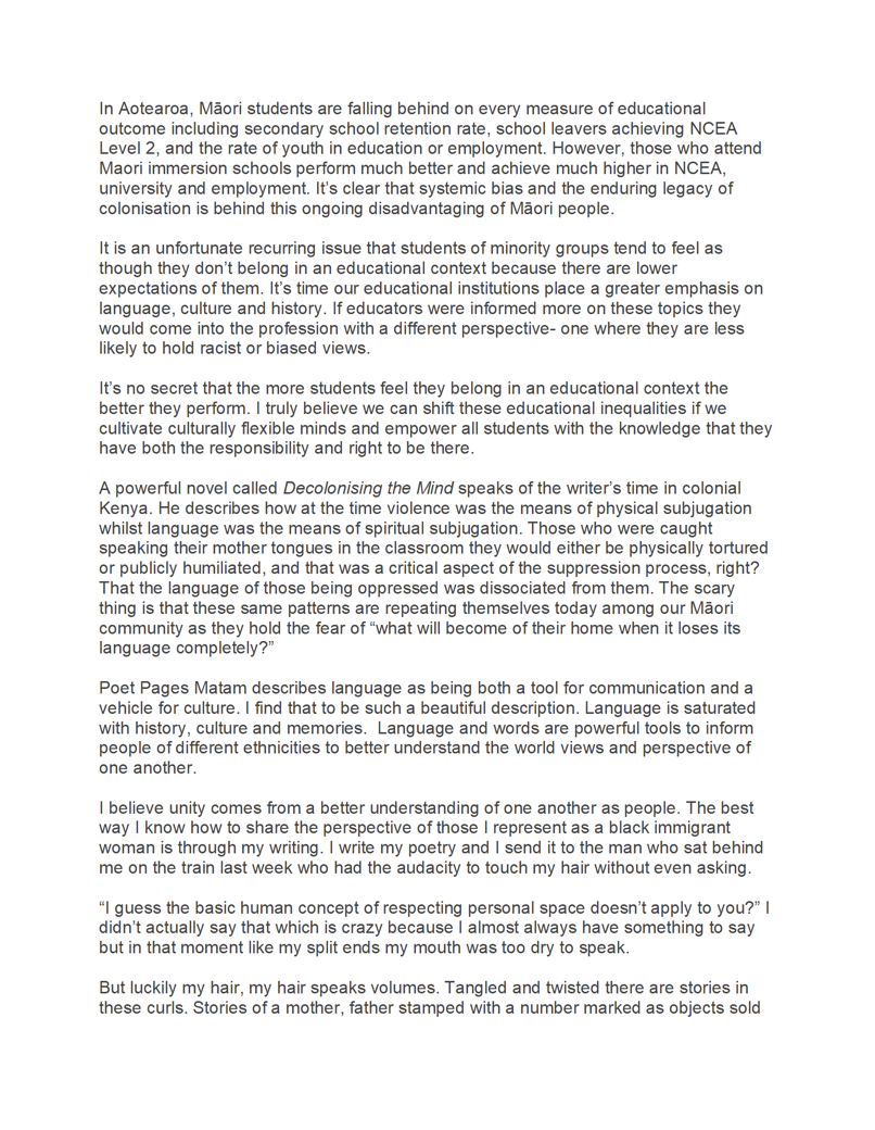 Yesterday I Was African, Today I Am Lost by Takunda | Chegg.com