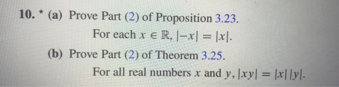 Solved 10. (a) Prove Part (2) of Proposition 3.23. For each | Chegg.com Solved 10. (a) Prove Part (2) of Proposition 3.23. For each | Chegg.com