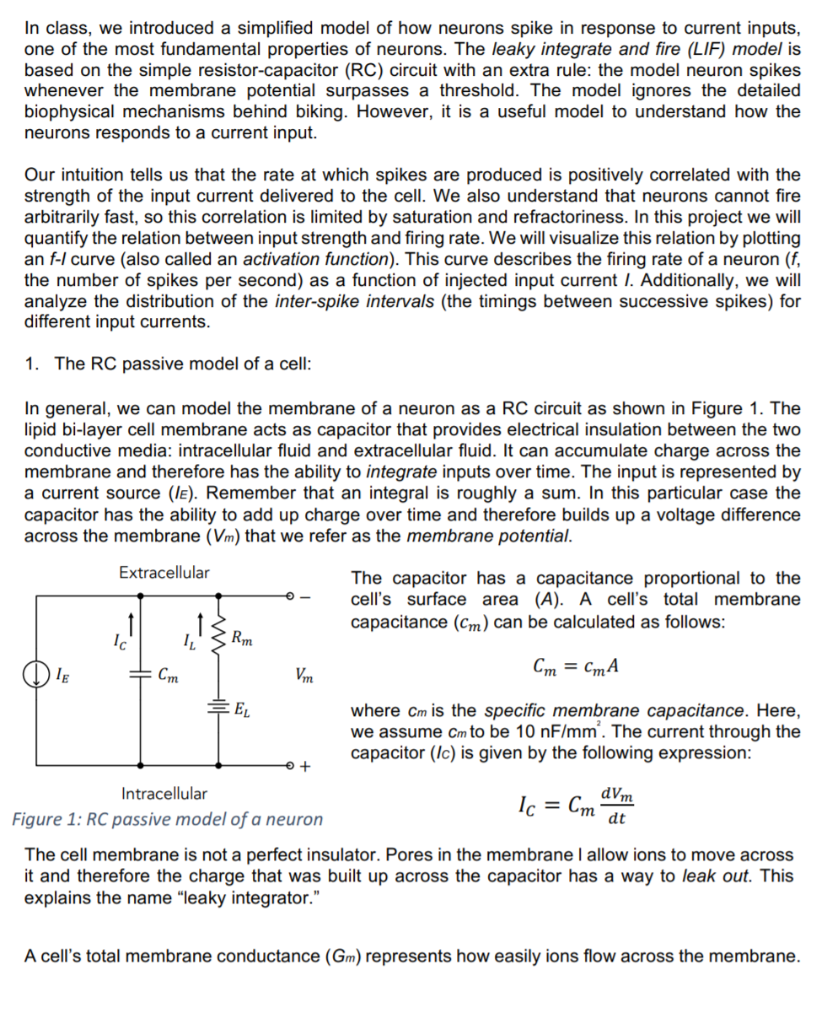 In class, we introduced a simplified model of how | Chegg.com
