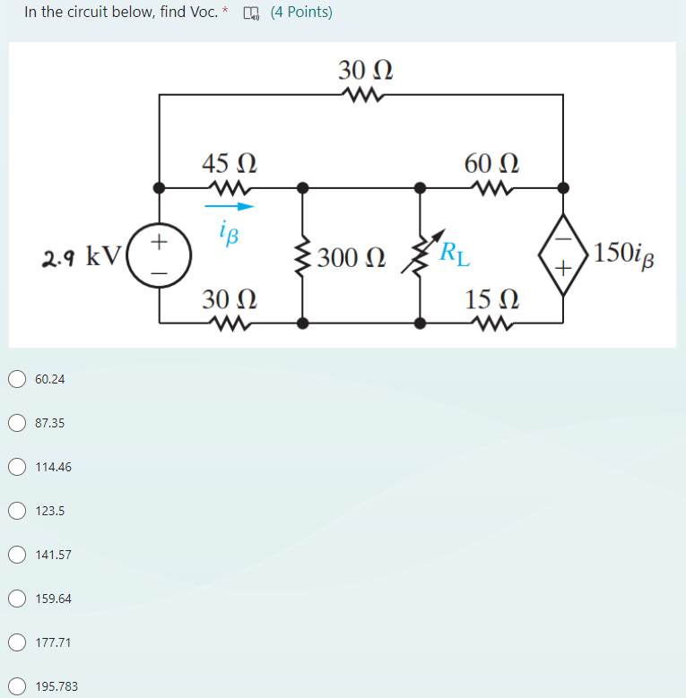 Solved 1In the circuit below, find Voc.(4 | Chegg.com