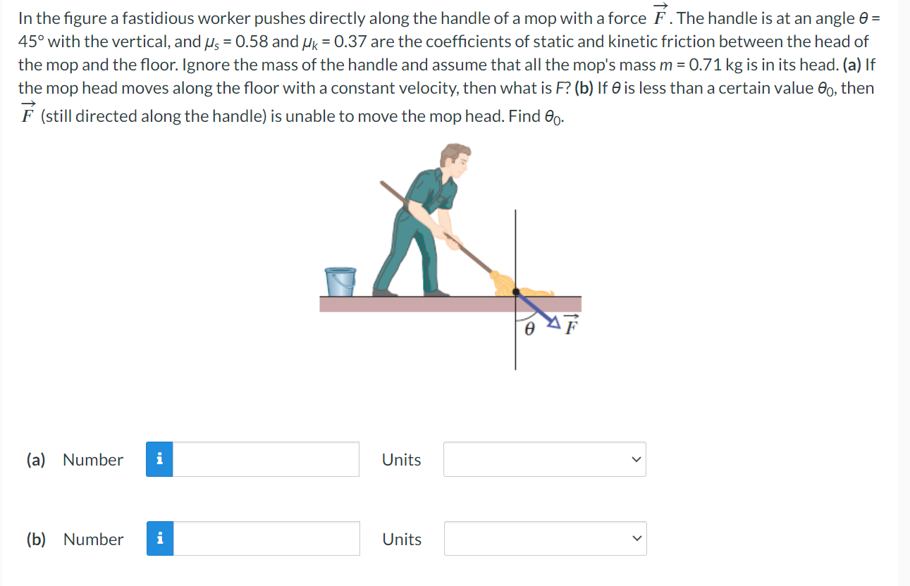 Solved In the figure a fastidious worker pushes directly | Chegg.com
