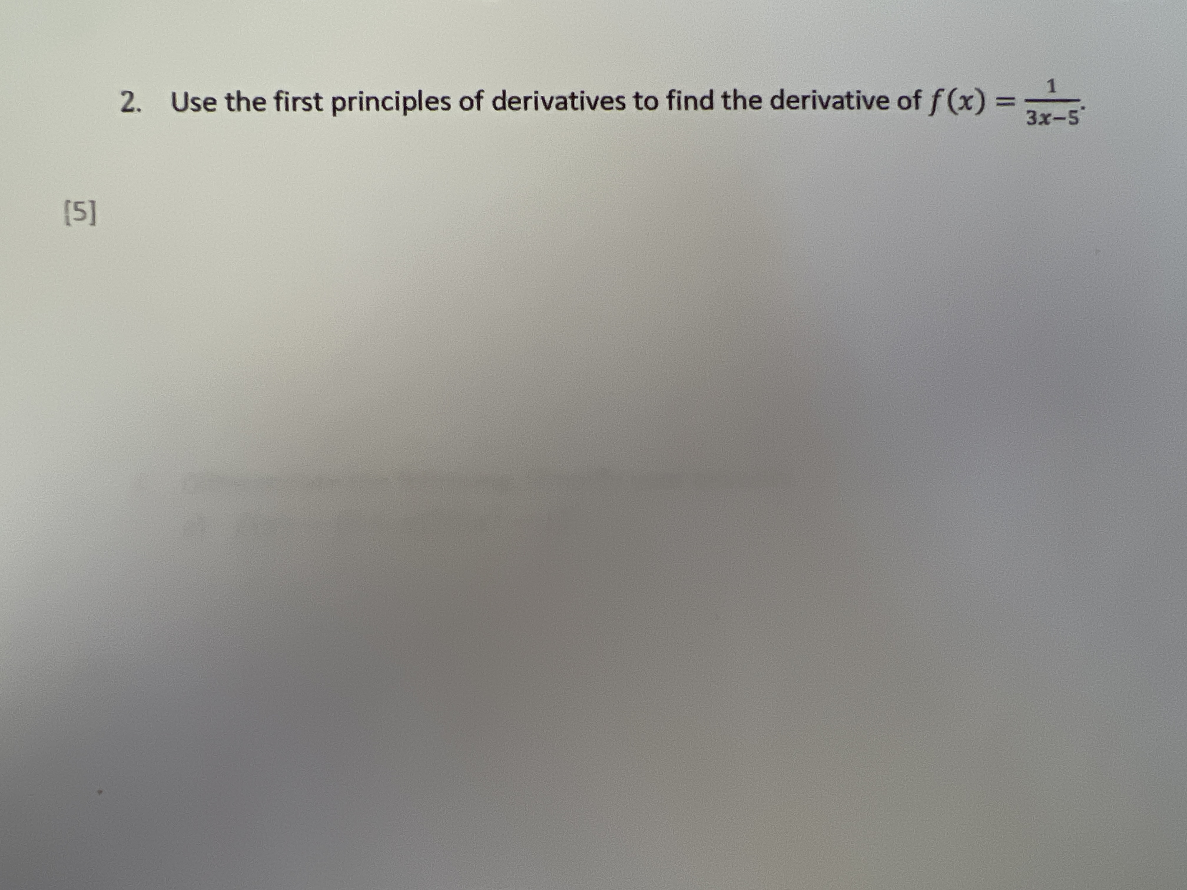 Solved Use the first principles of derivatives to find the | Chegg.com