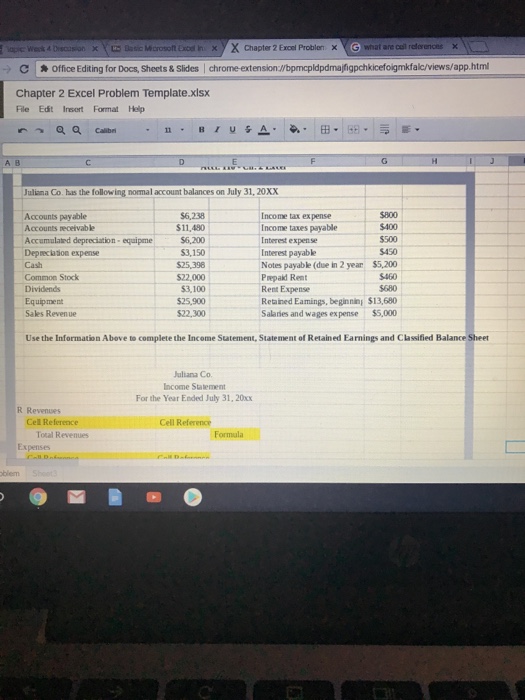 Solved COffice Editing for Docs, Sheets&Slides chrome ext | Chegg.com