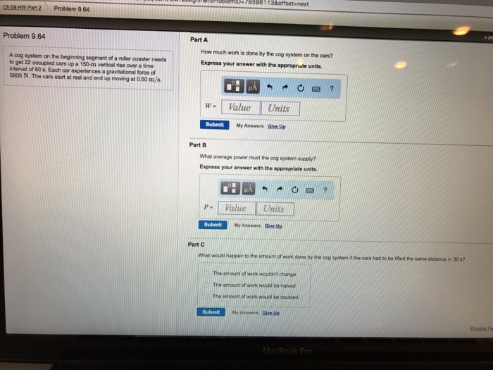 Solved A cog system on the beginning segment of a roller | Chegg.com
