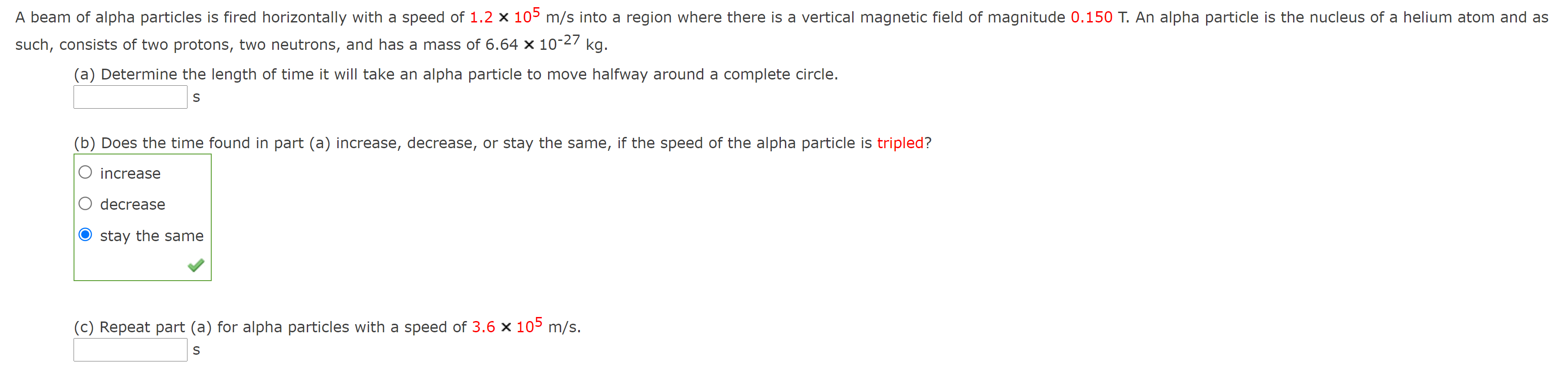 Solved A beam of alpha particles is fired horizontally with | Chegg.com