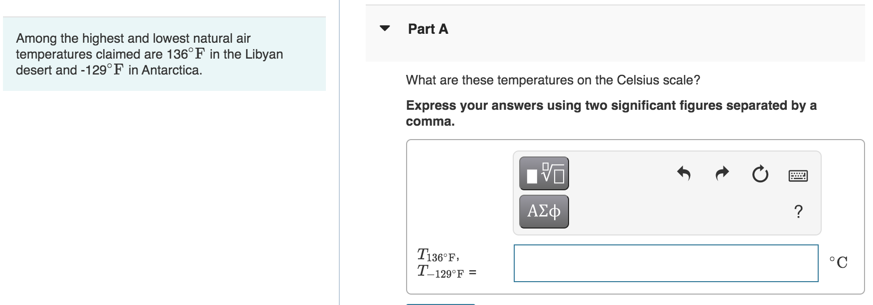 Solved Part A At a crime scene, the forensic investigator | Chegg.com