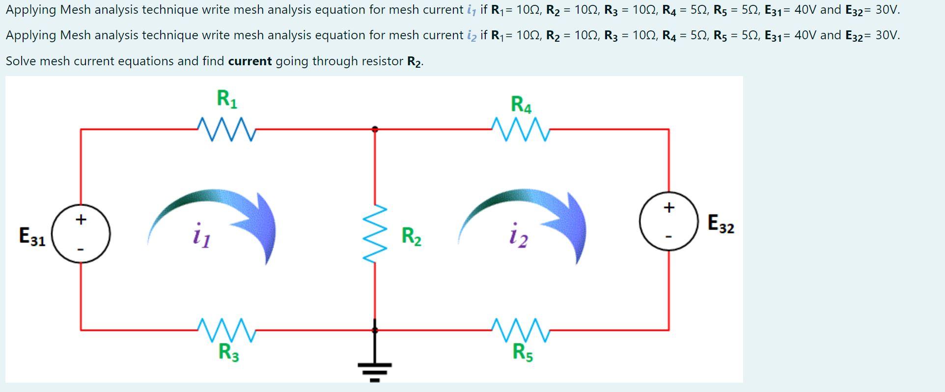Solved Applying Mesh Analysis Technique Write Mesh Analysis