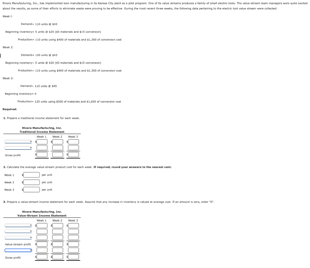 Solved 1. Prepare a traditional income statement for each | Chegg.com