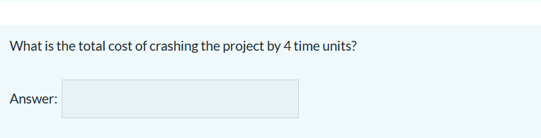 Solved After you have crashed the first three tasks, what | Chegg.com