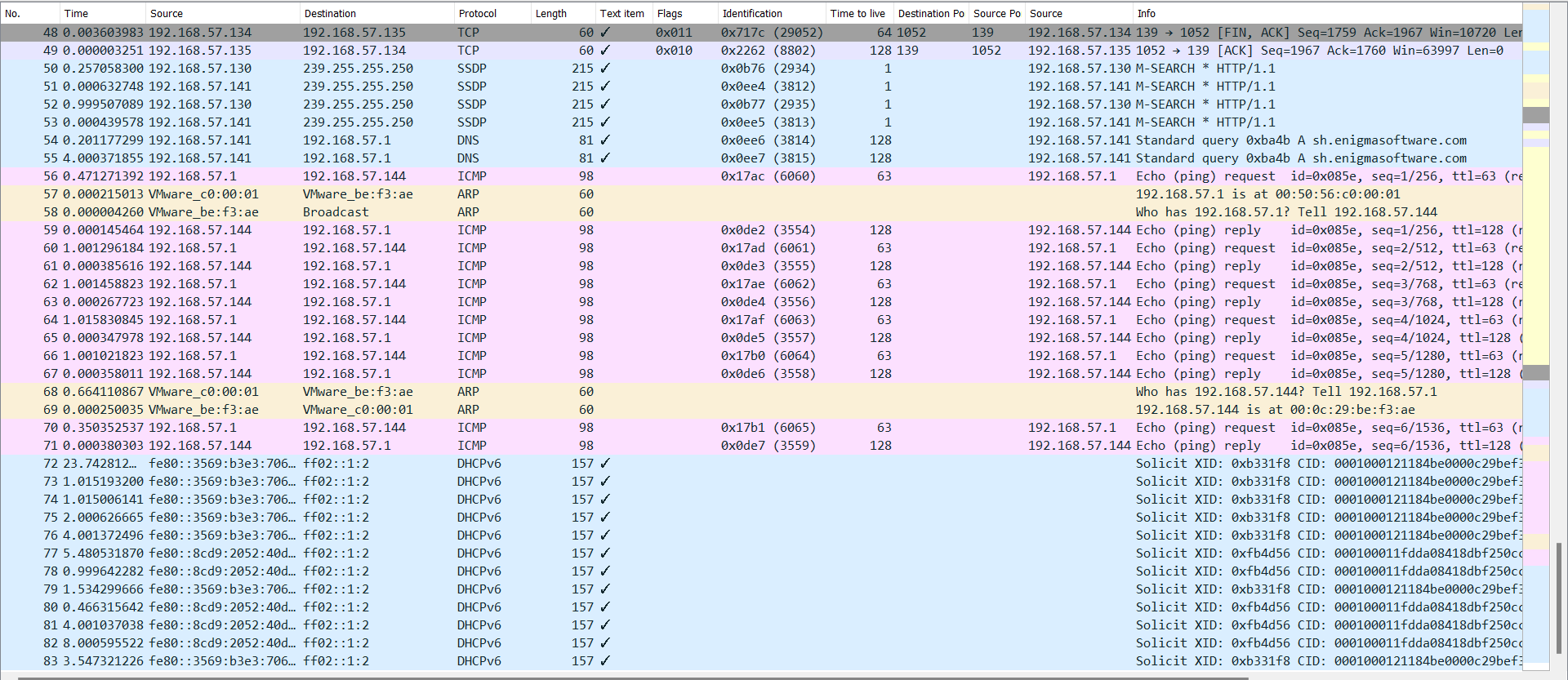 Solved Capture 1: 1) Open the provided packet capture files | Chegg.com