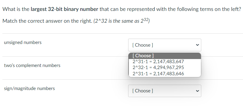 Solved Please help! The answers that pop down and the same | Chegg.com