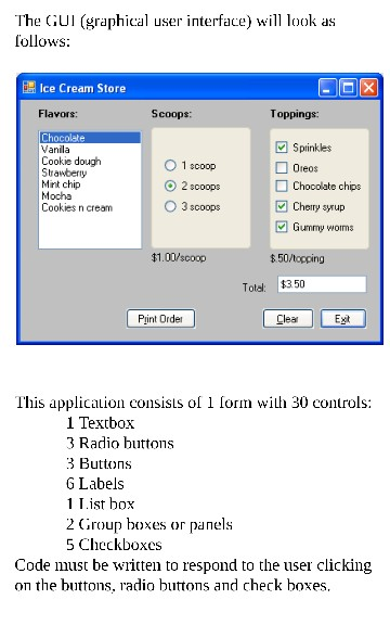 Solved The GUI (graphical user interface) will look as | Chegg.com