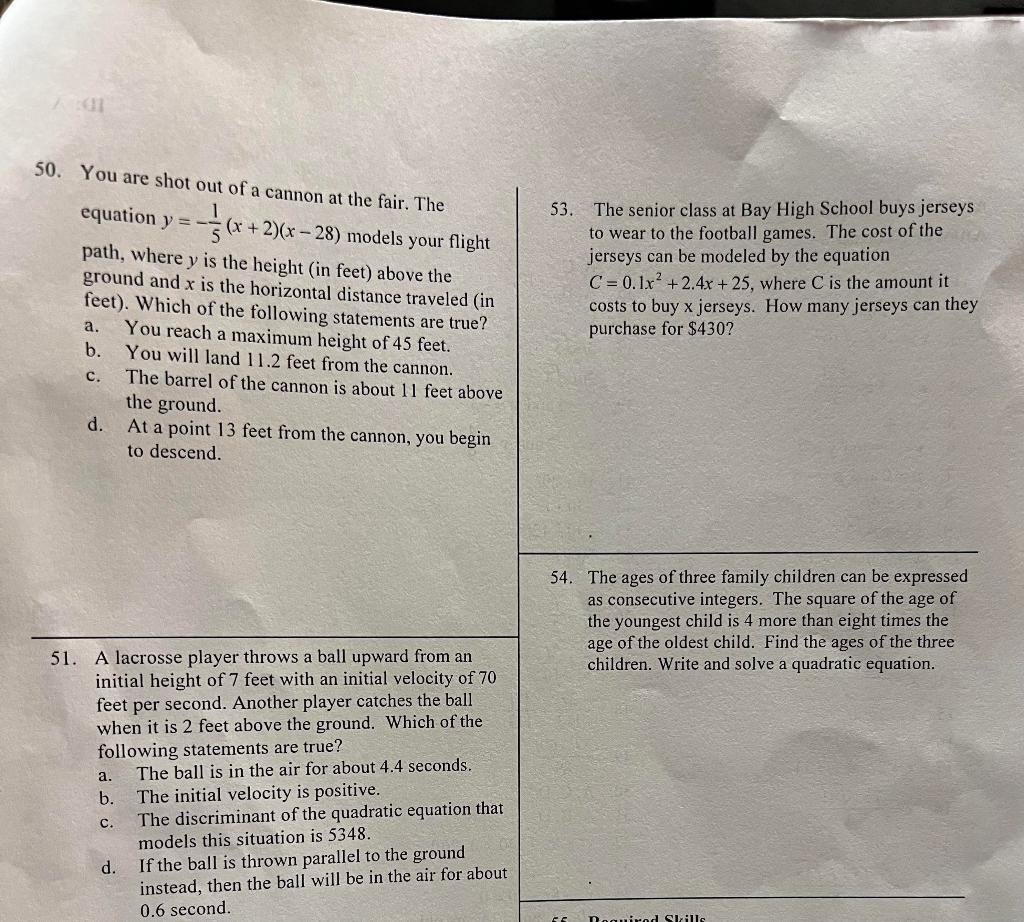 Solved Please help with my algebra homework. PS. If you're | Chegg.com