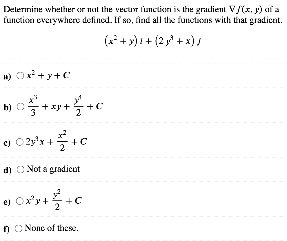Solved Determine whether or not the vector function is the | Chegg.com