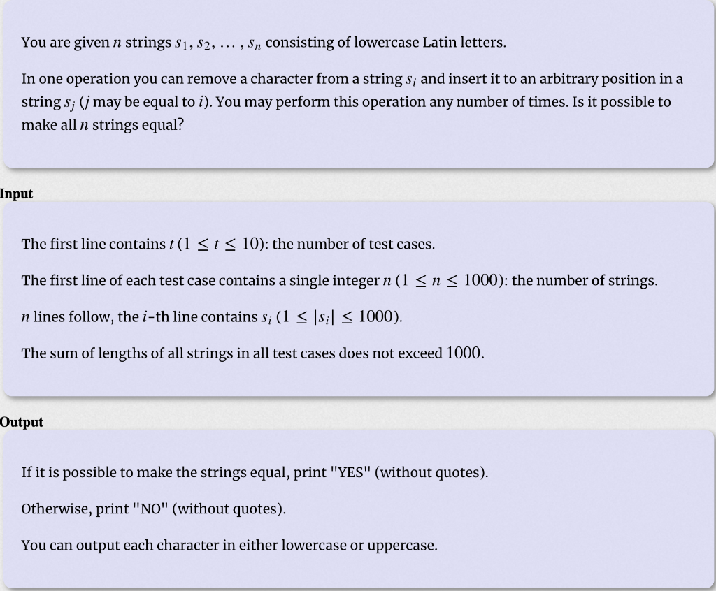 Solved You Are Given N Strings Si S2 Sn Consisting Chegg