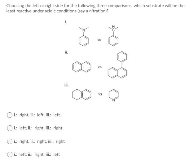 Solved Choosing the left or right side for the following | Chegg.com