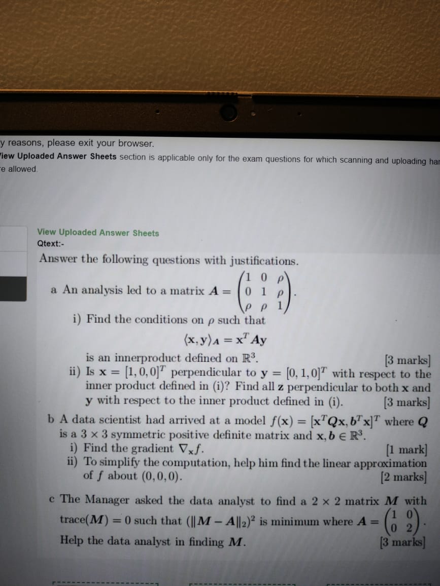 Solved reasons, please exit your browser. iew Uploaded | Chegg.com