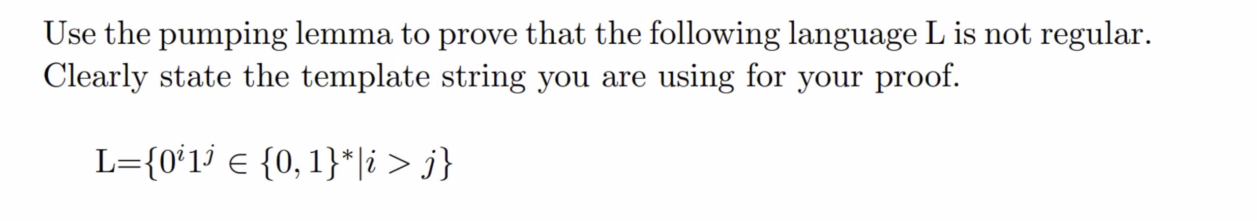 Solved Use the pumping lemma to prove that the following | Chegg.com