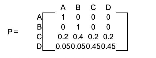 Solved Q9. For the matrix P shown below, determine the | Chegg.com