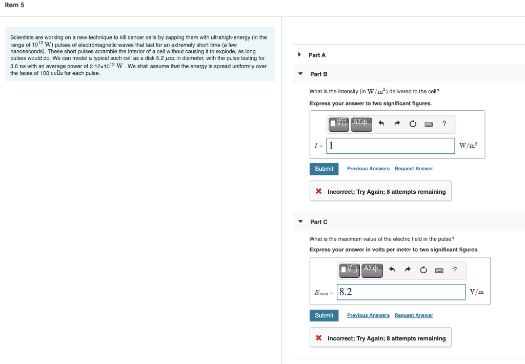 Solved Item 5 Scientists are working on a new technique to | Chegg.com